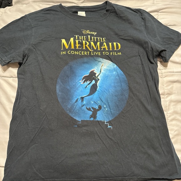 Disney | Tops | Disney The Little Mermaid Black Tee | Poshmark